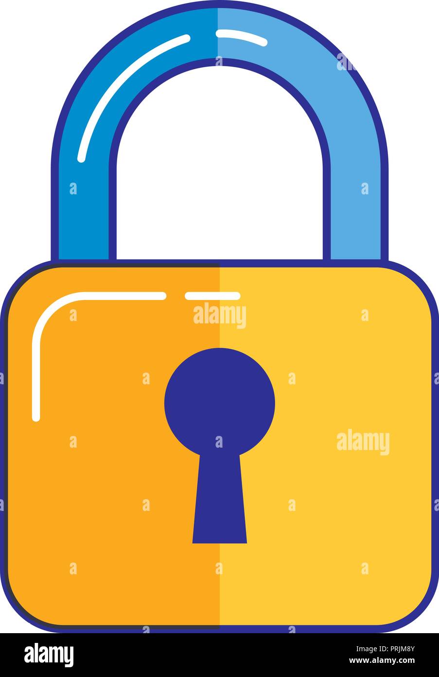 padlock security protection isolated image Stock Vector Image & Art - Alamy