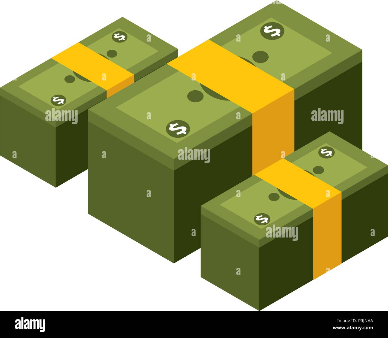 stacks of bill dollar isolated icon Stock Vector Image & Art - Alamy