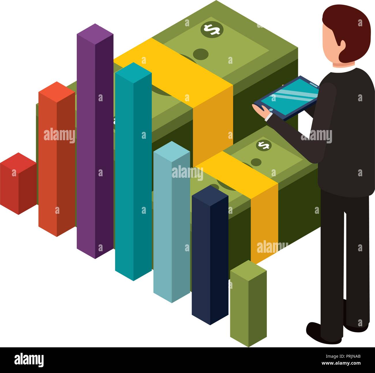 Stack statistic Stock Vector Images - Alamy