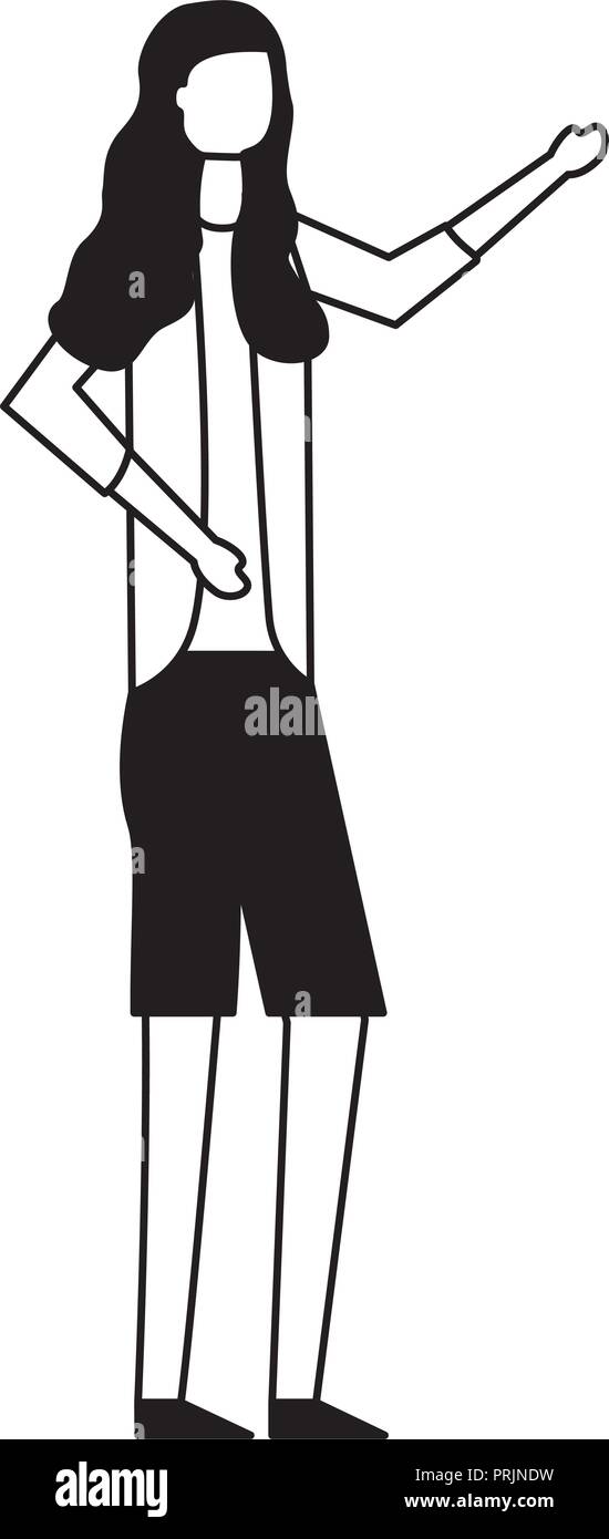 Young pretty lady hand Stock Vector Images - Alamy