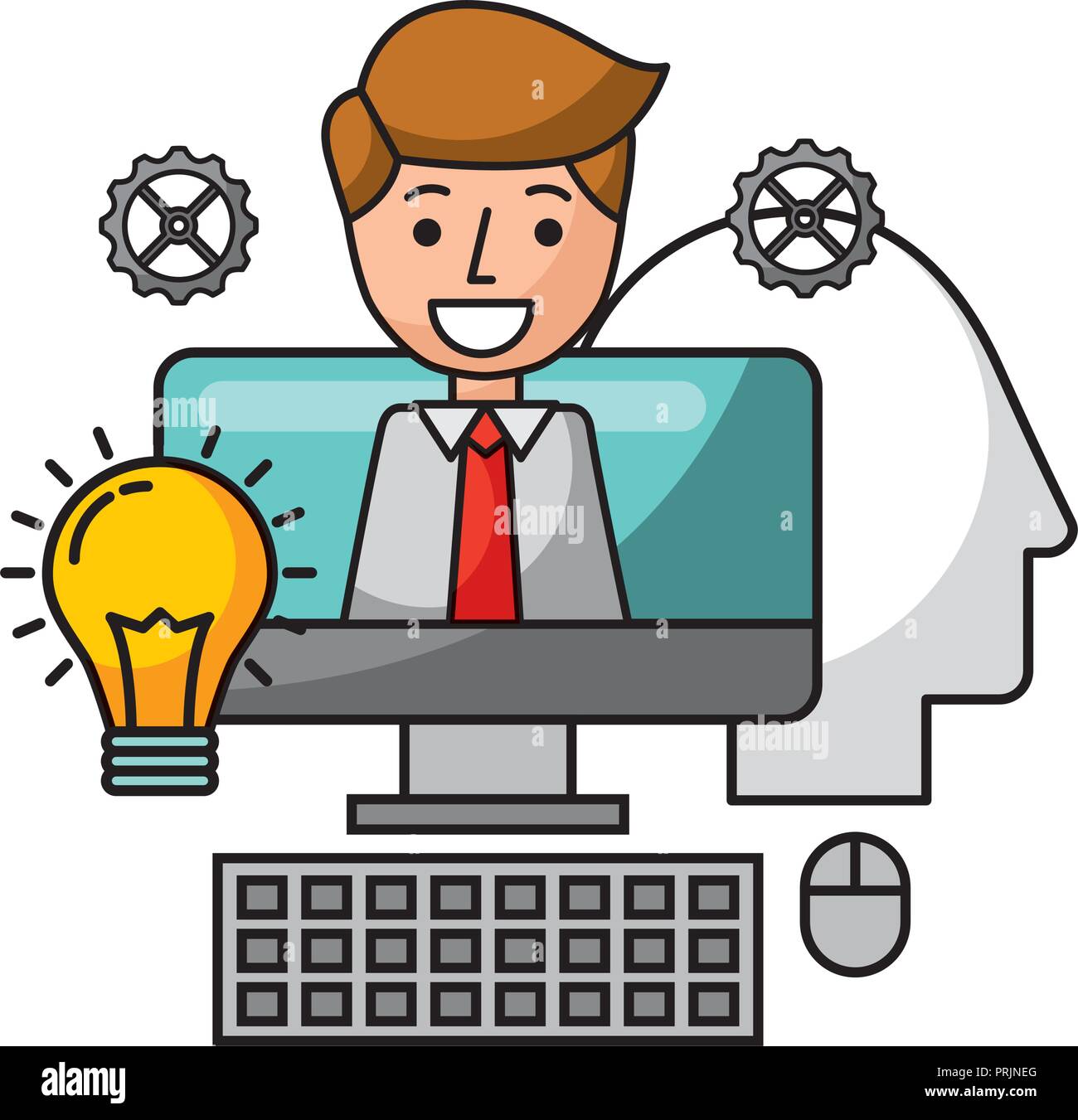 Desktop gear Stock Vector Images - Alamy