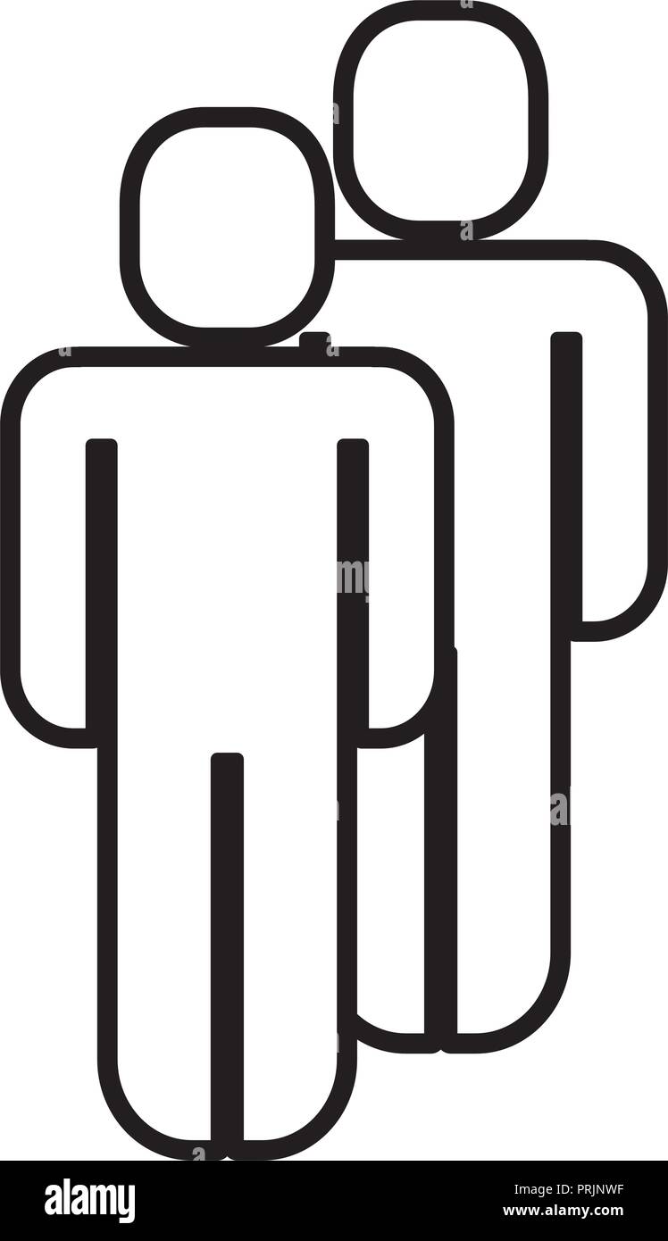 couple figure human silhouette Stock Vector Image & Art - Alamy