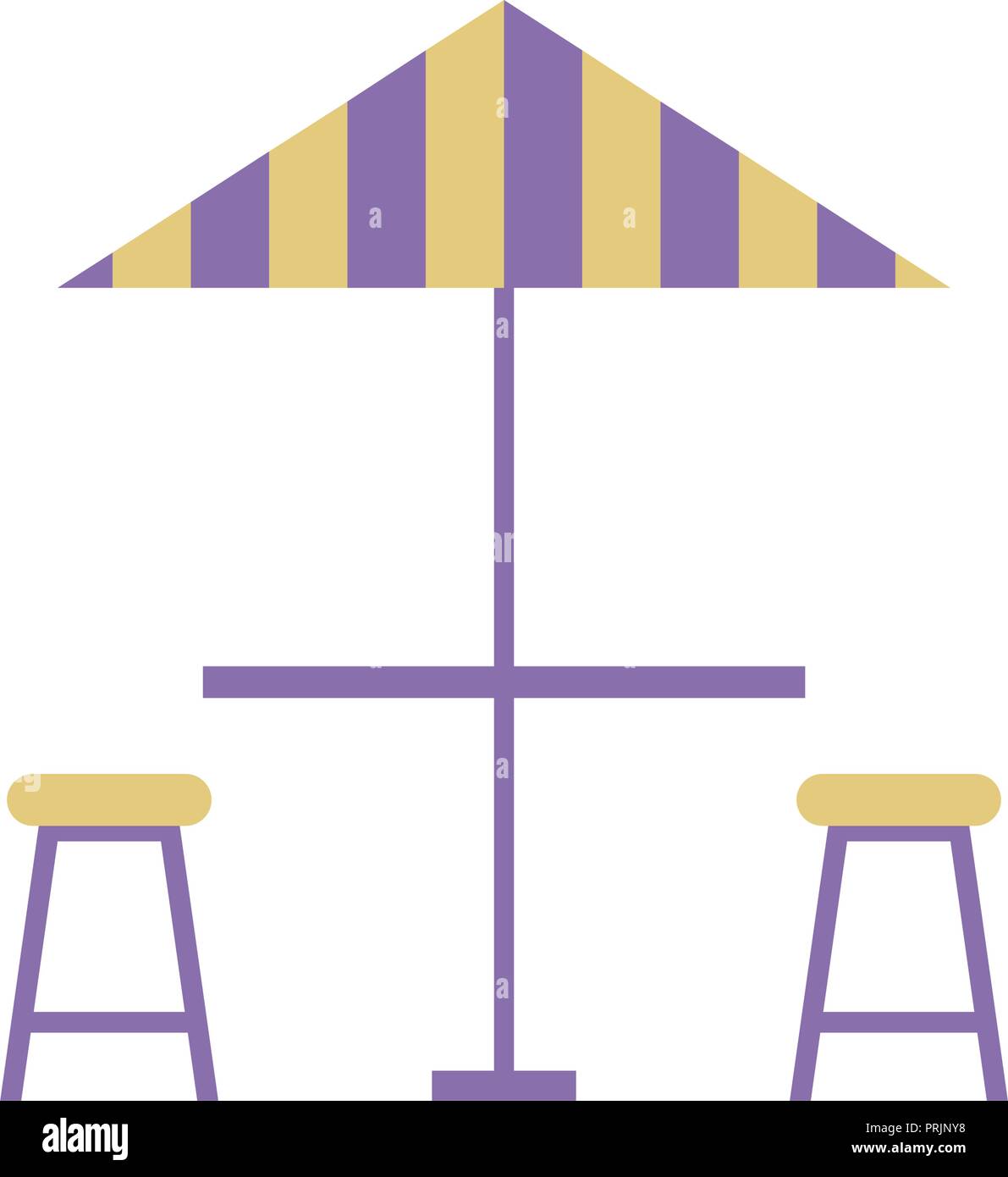 Outdoor furniture table chairs Stock Vector Images - Alamy