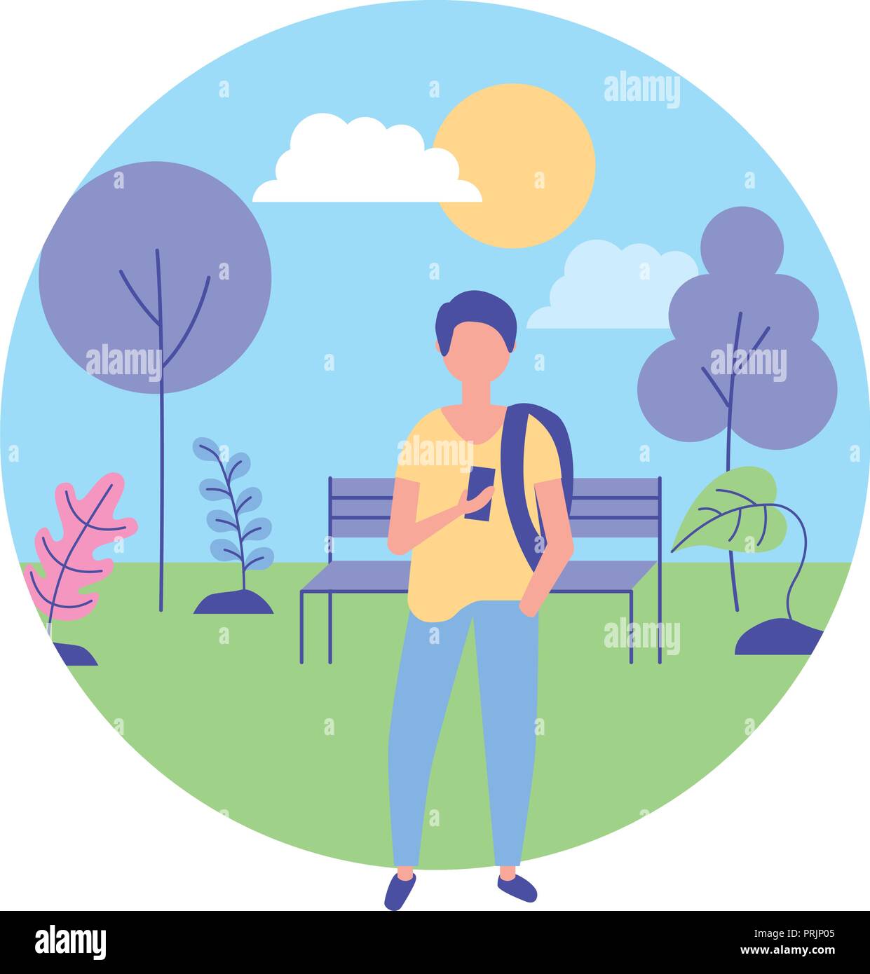 Male fashion model plant Stock Vector Images - Alamy