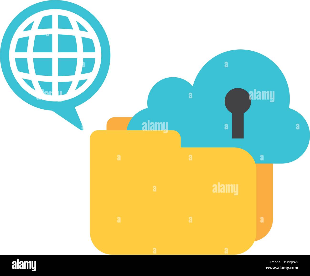 Cloud Computing World Big Data Security Stock Vector Image And Art Alamy