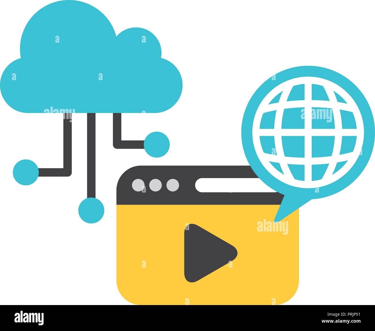 Cloud Computing World Connection Big Data Security Stock Vector Image And Art Alamy