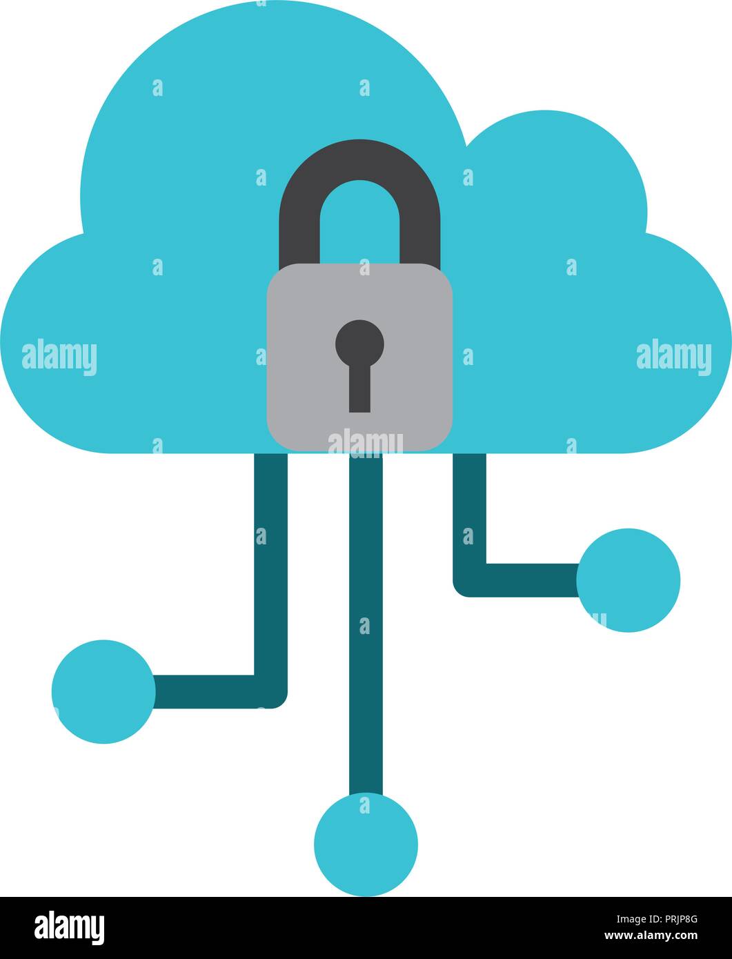 Big Data Security Cloud Computing Connection Stock Vector Image And Art
