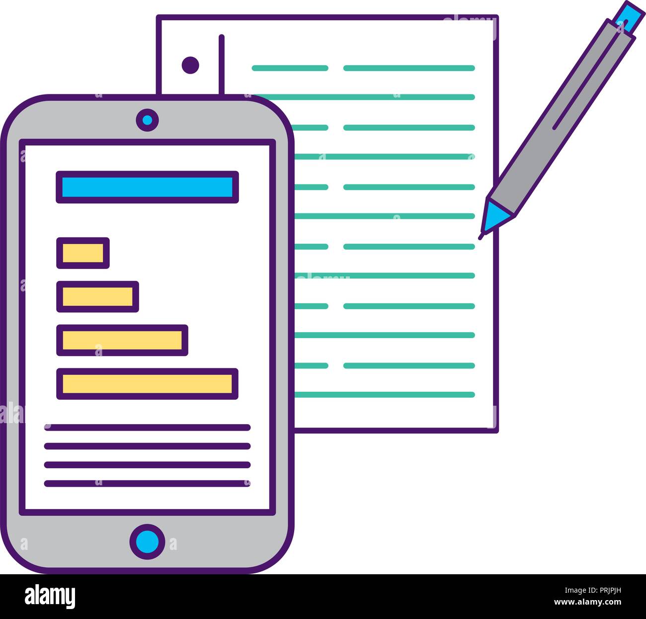 Program note Stock Vector Images - Alamy