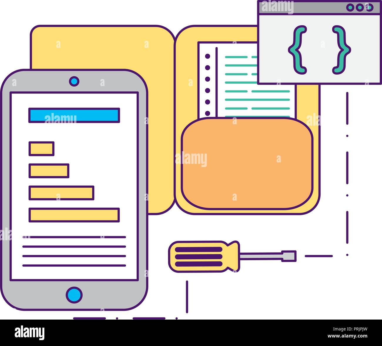 Coding file Stock Vector Images - Alamy