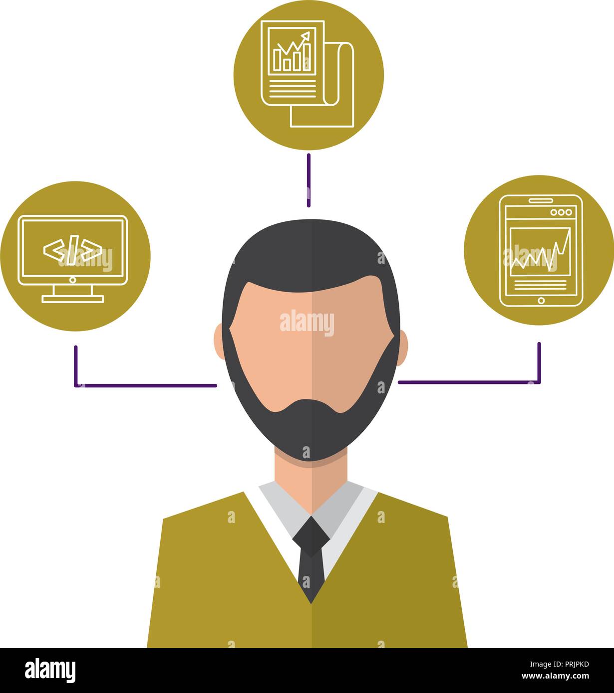 Portrait Of Man Coding Programmer Stock Vector Image And Art Alamy 1224