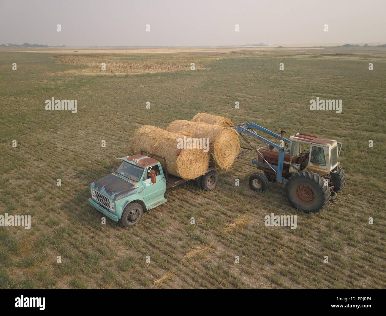 Loading Hay, Saskatchewan, Canada, Palliser Triangle, Brian Martin RMSF ...