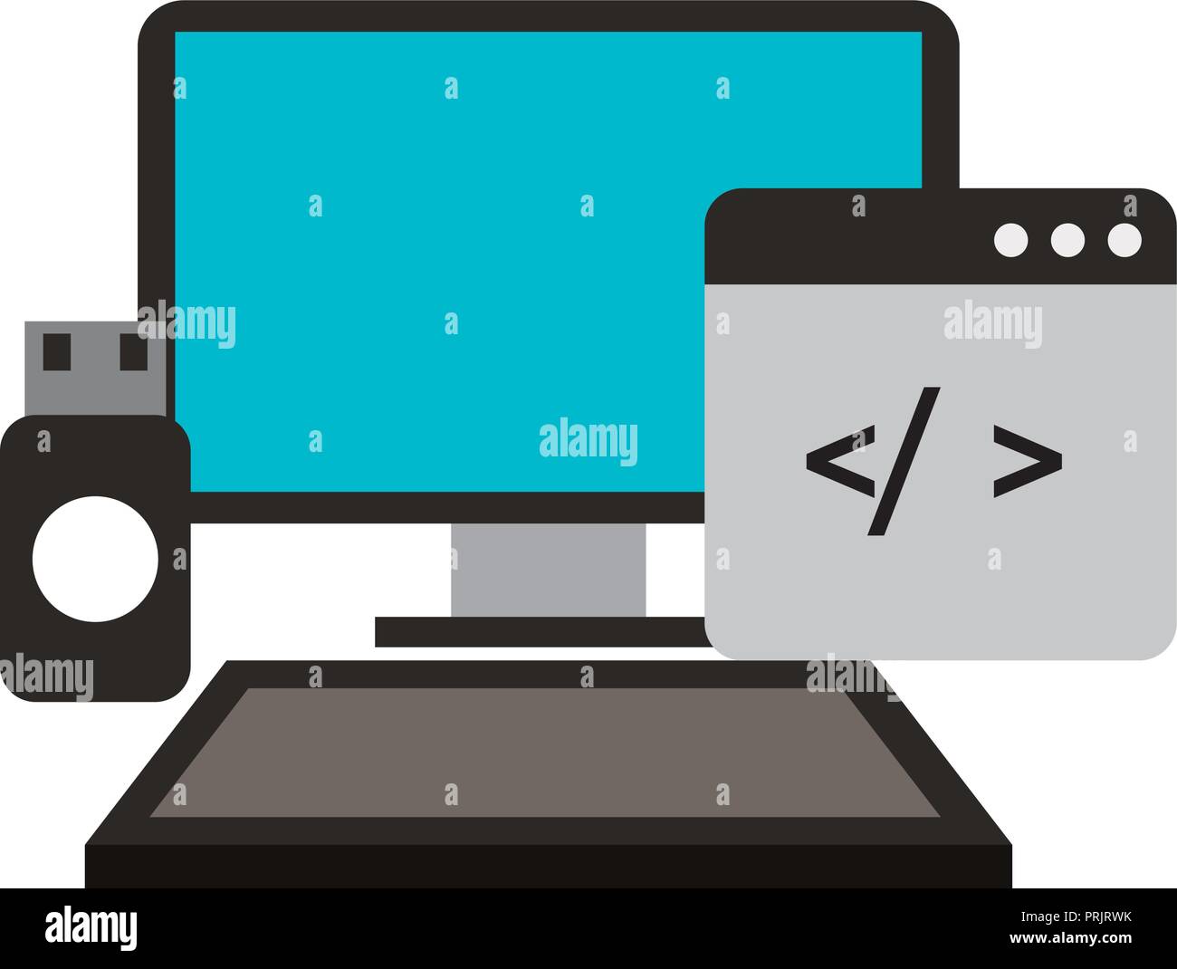 computer ubs coding web development Stock Vector Image & Art - Alamy