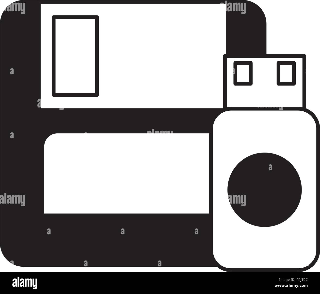 floppy disk and drive flash copying data Stock Vector Image & Art - Alamy