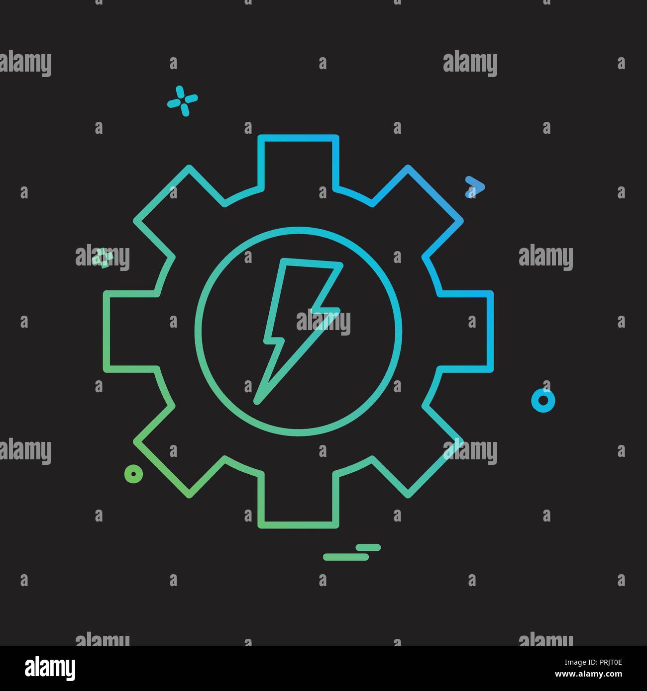 Electric current icon design vector Stock Vector Image & Art - Alamy