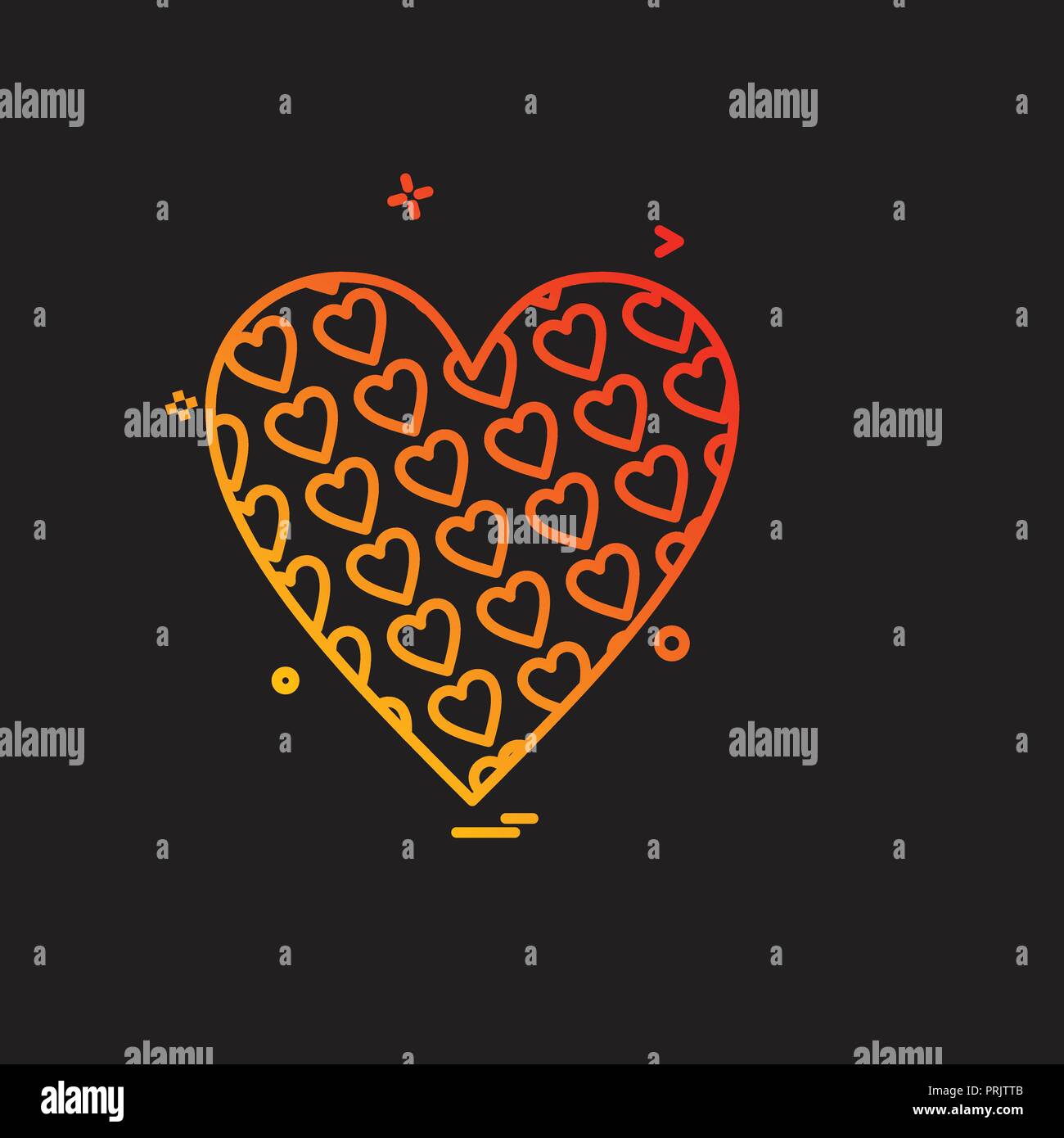 Hearts icon design vector Stock Vector Image & Art - Alamy
