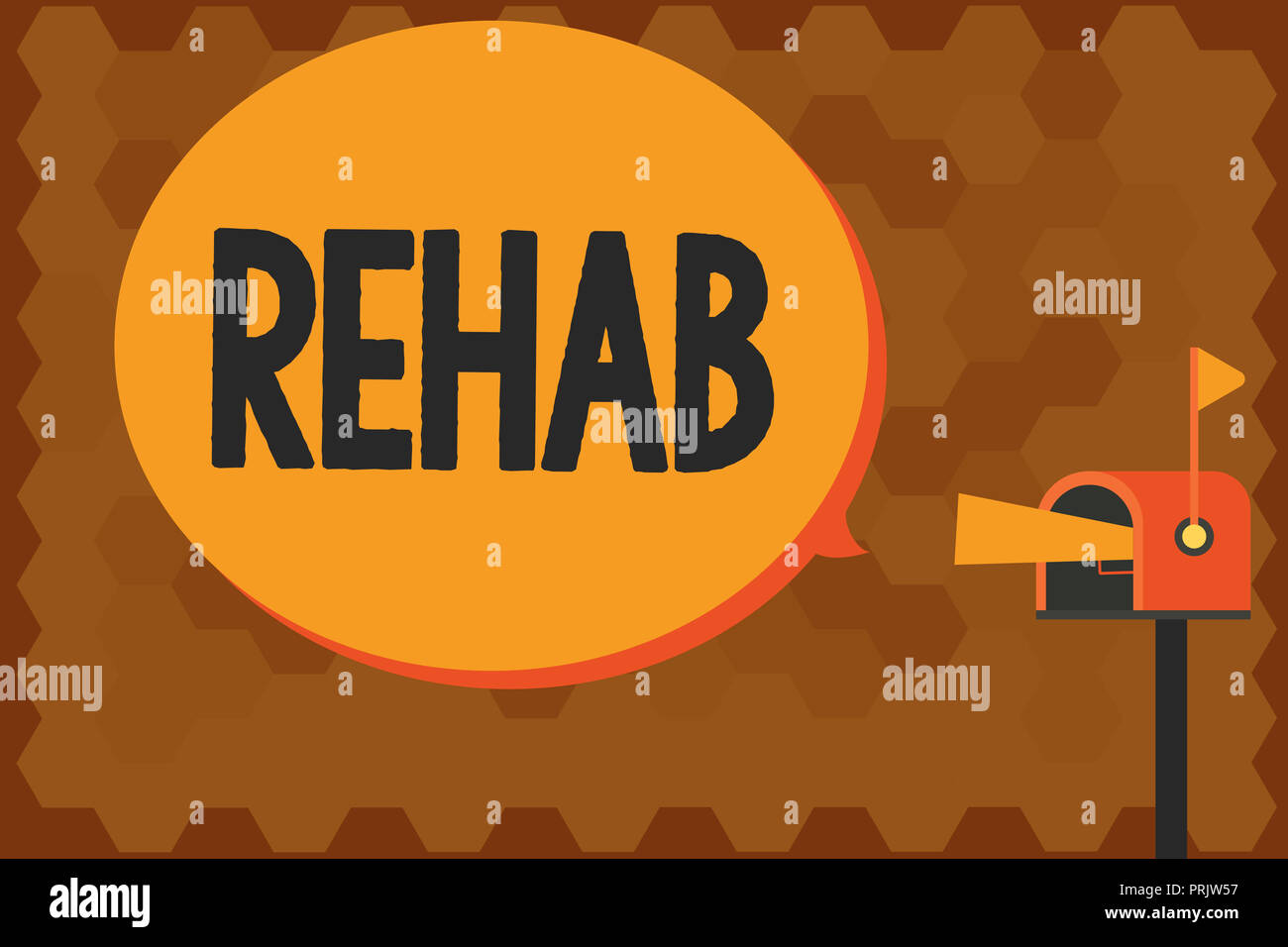 Handwriting text writing Rehab. Concept meaning course treatment for ...