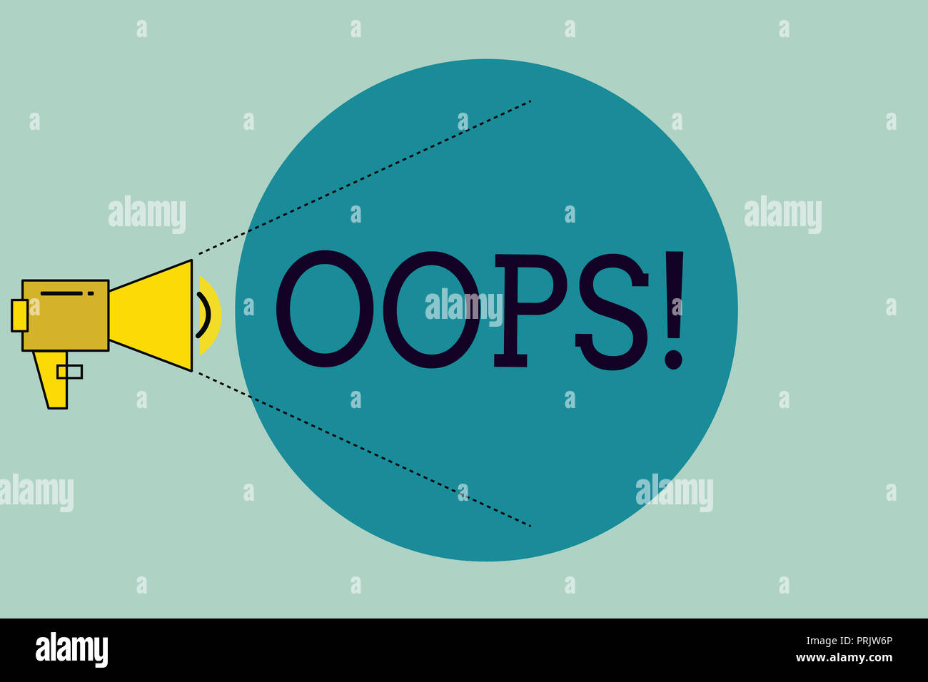 Handwriting text writing Oops. Concept meaning used to show recognition of mistake or minor ...