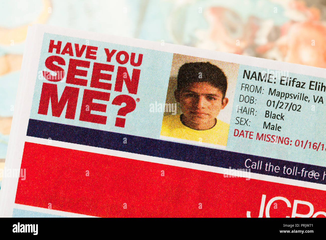 Have You Seen Me ad of missing Hispanic boy) missing children, missing ...