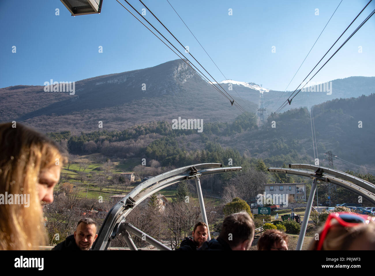 Cable Car to Monte Baldo, Malcesine, Lake Garda, Italy Stock Photo - Alamy
