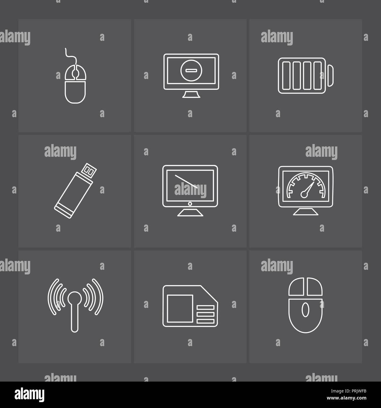 battery , wifi , network , infrared , signals , web , user interface ...
