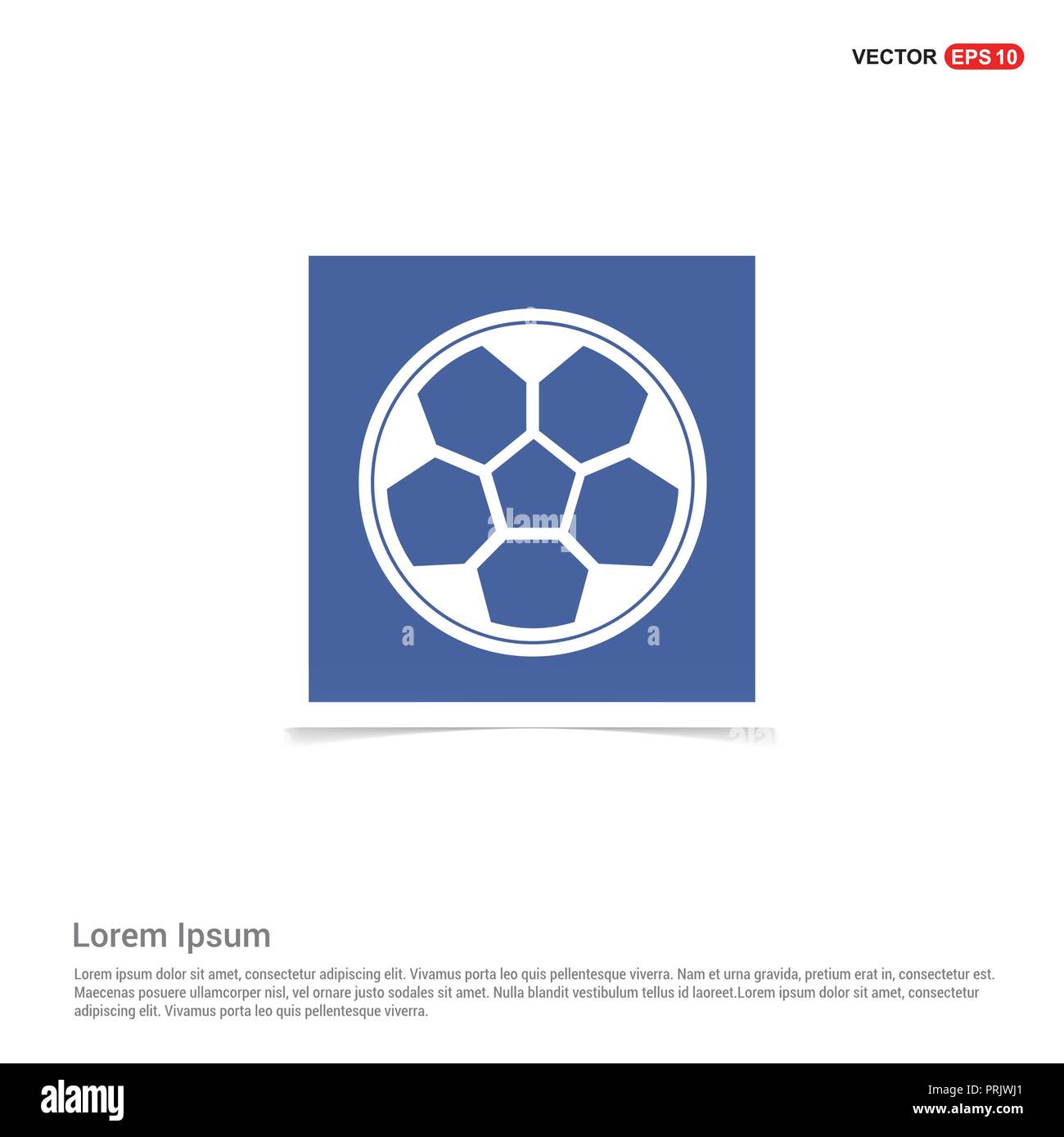 Football Icon - Blue photo Frame Stock Vector Image & Art - Alamy