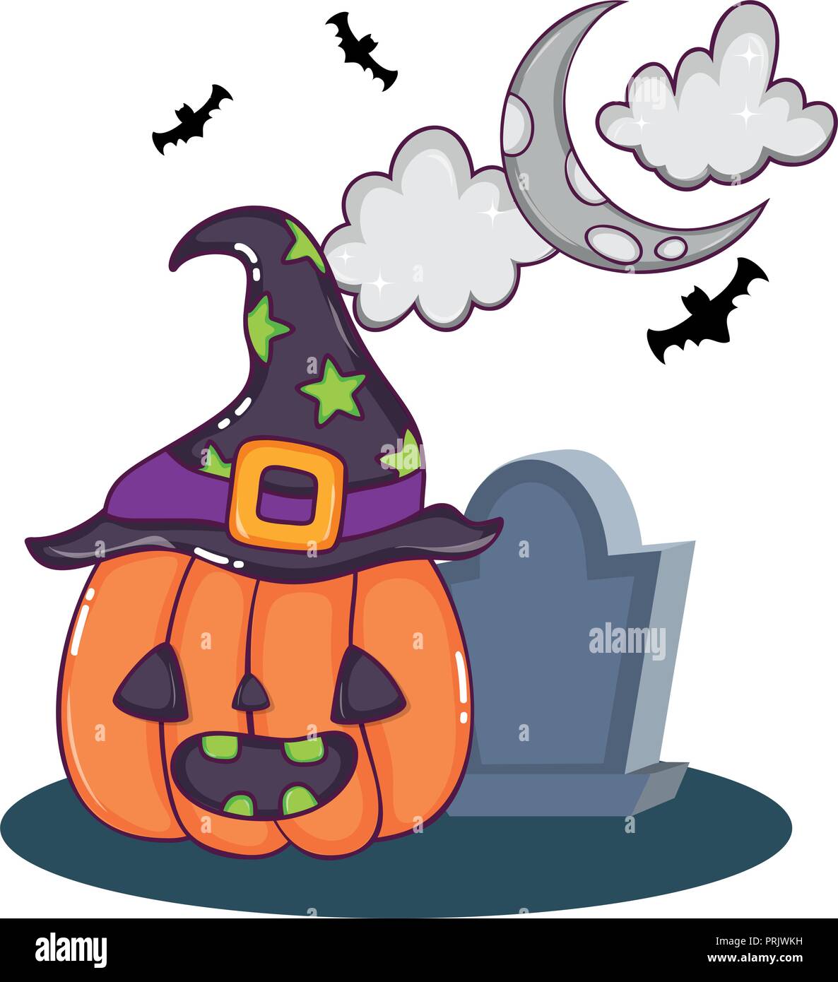 Halloween cute cartoons Stock Vector Image & Art - Alamy