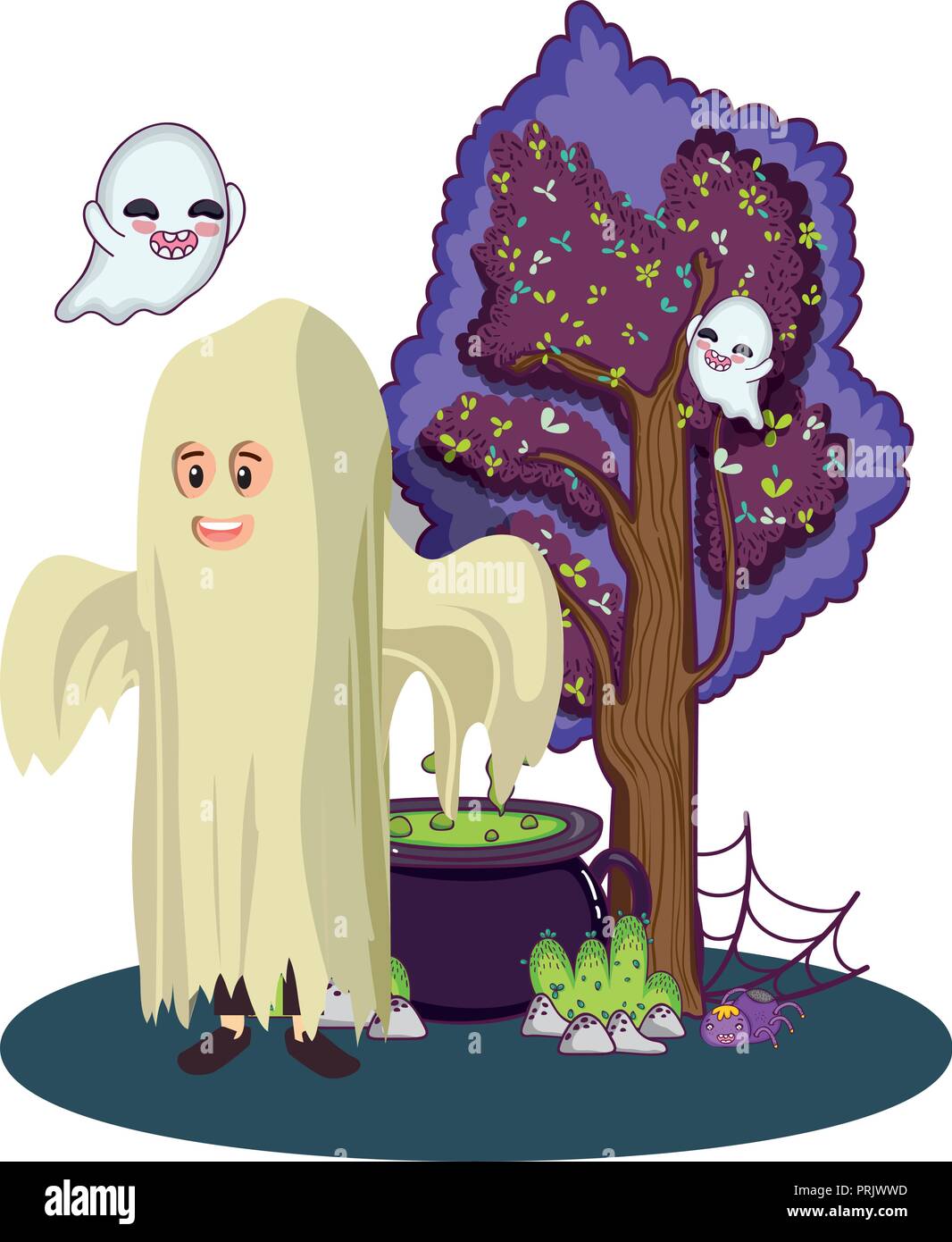 Halloween kids cartoons Stock Vector Image & Art - Alamy