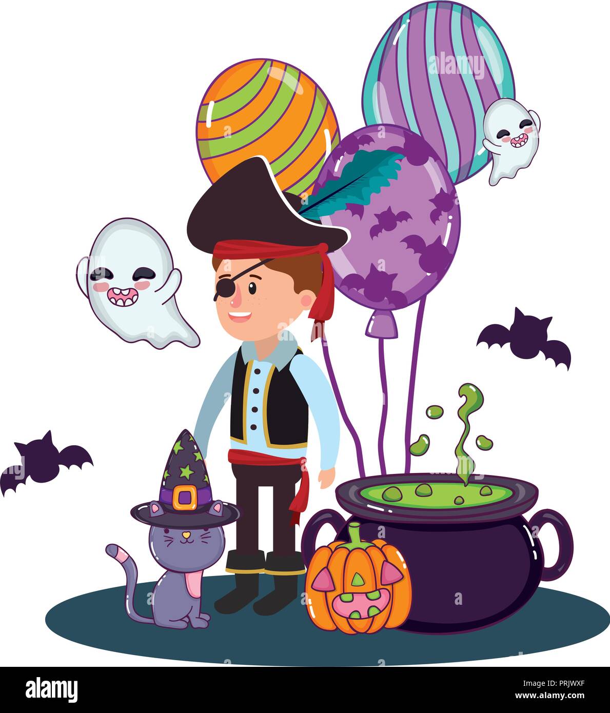 Halloween kids cartoons Stock Vector Image & Art - Alamy