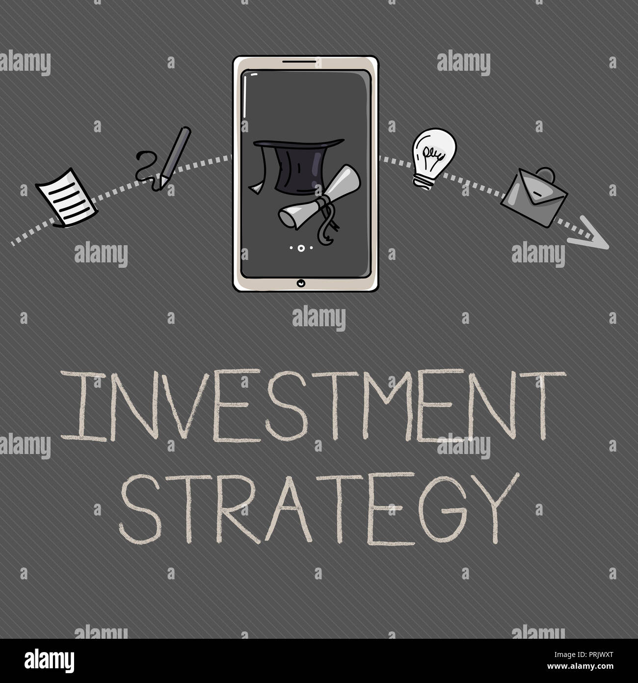 Conceptual hand writing showing Investment Strategy. Business photo ...