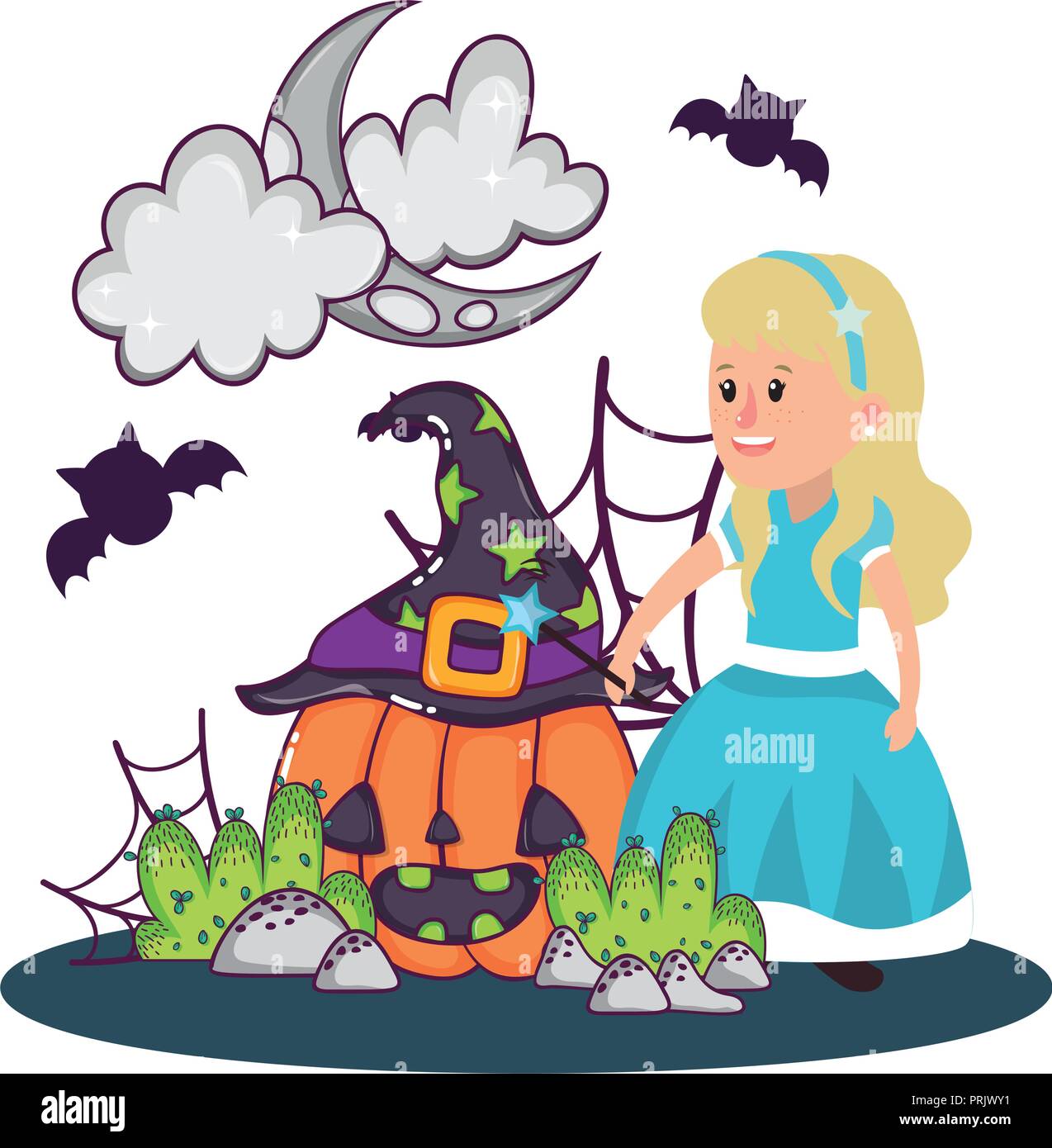Halloween kids cartoons Stock Vector Image & Art - Alamy