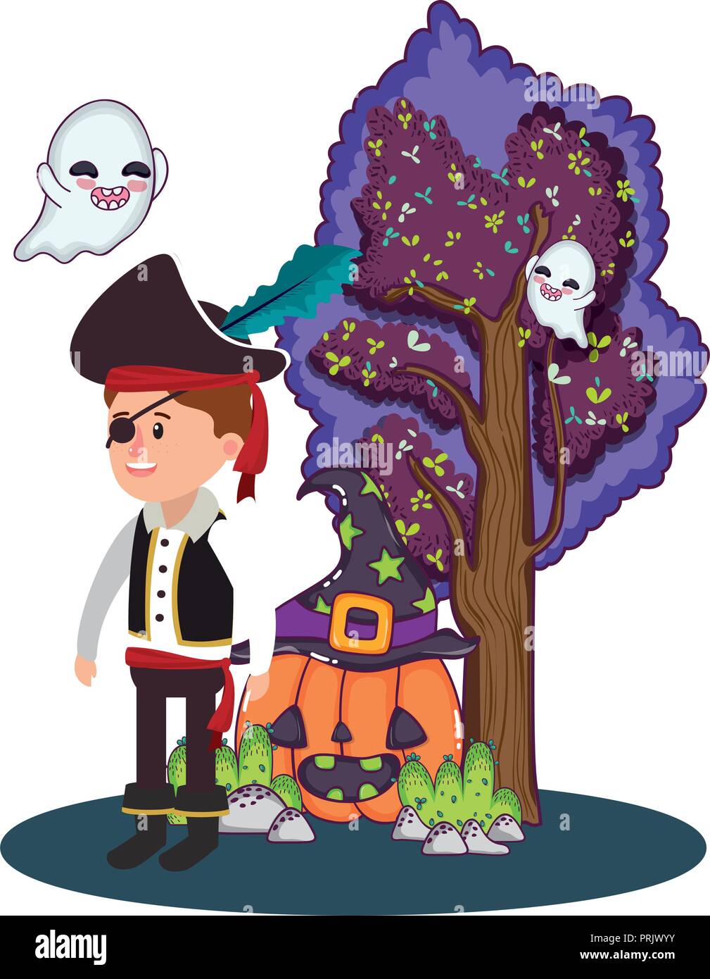 Halloween kids cartoons Stock Vector Image & Art - Alamy