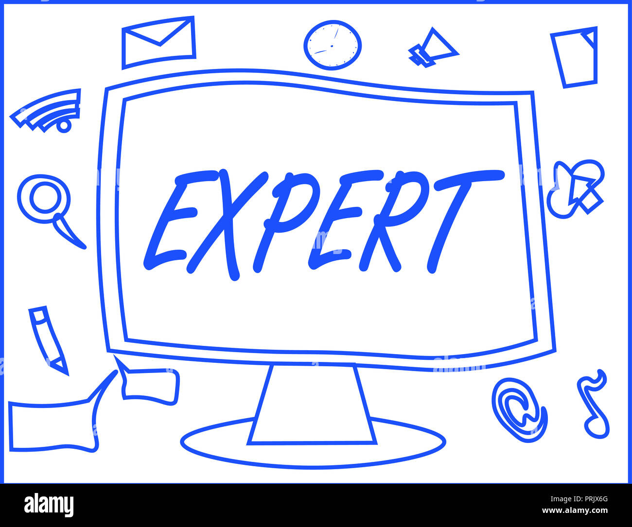 Handwriting text writing Expert. Concept meaning person who is very ...