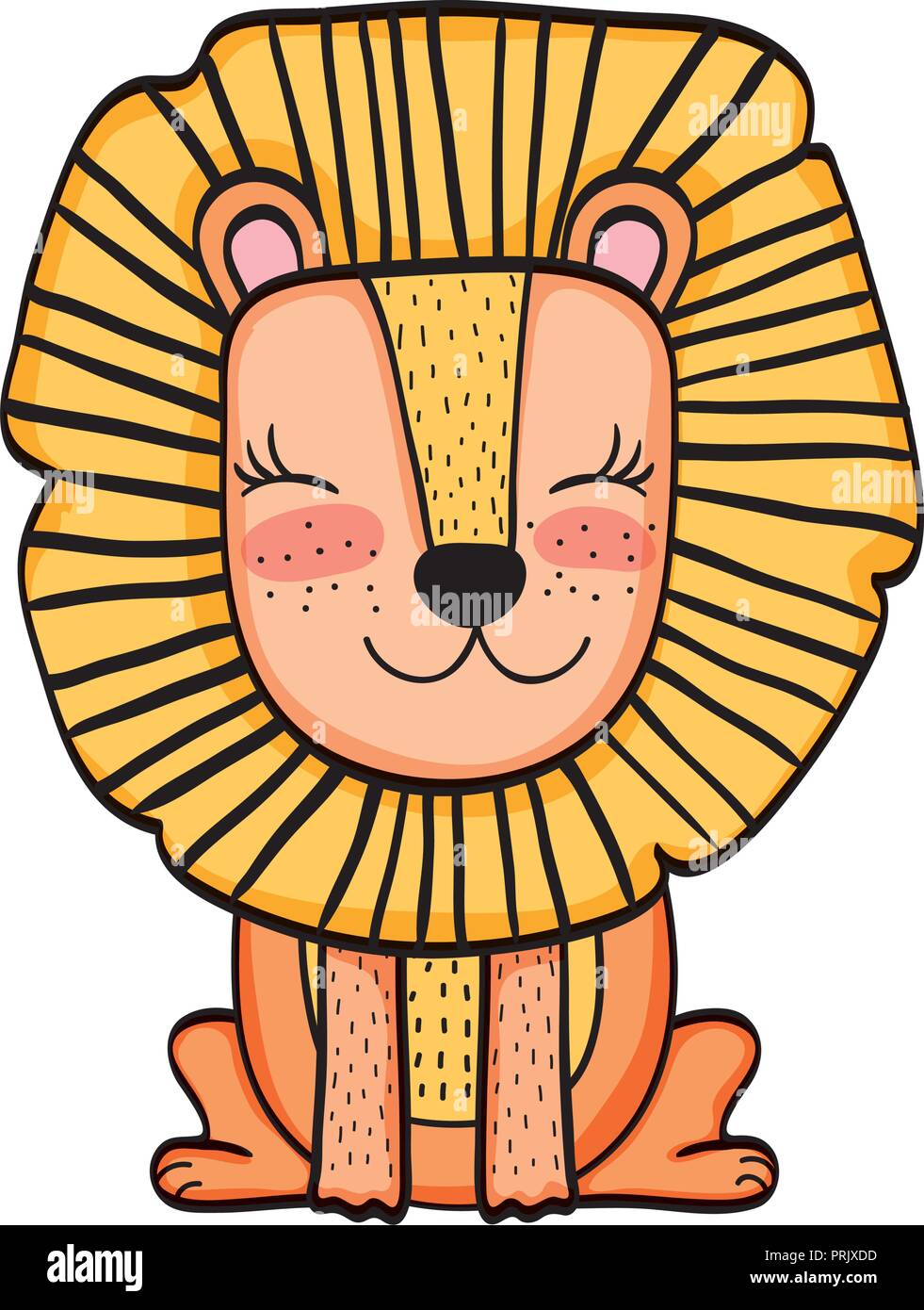 Lion wild animal cartoon Stock Vector Image & Art - Alamy
