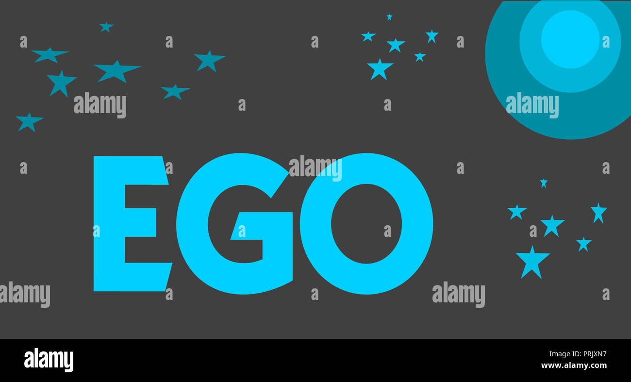 Handwriting text writing Ego. Concept meaning Sense of selfesteem ...