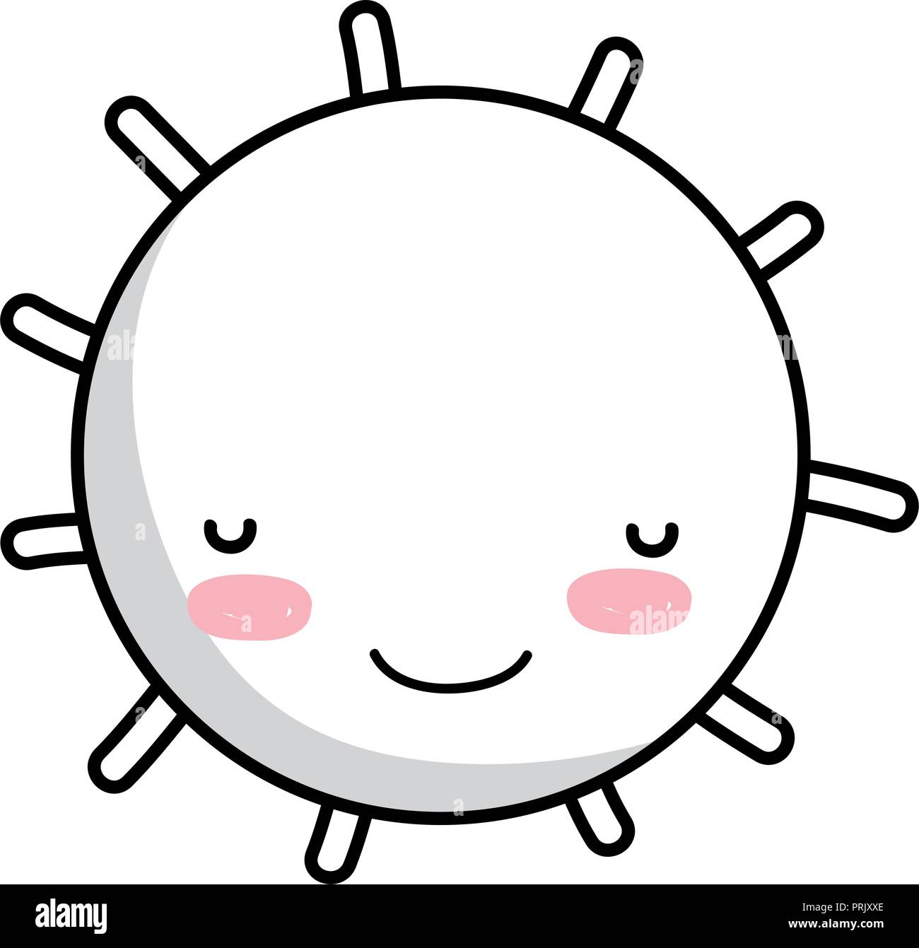Sun smiling drawing cartoon Stock Vector Image & Art - Alamy