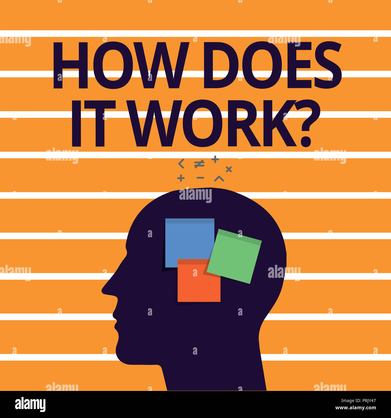 Text sign showing How Does It Work question. Conceptual photo Asking on ...