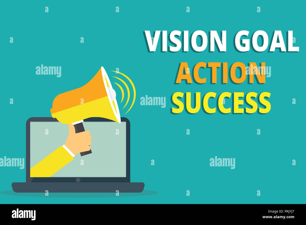 Text sign showing Vision Goal Action Success. Conceptual photo ...