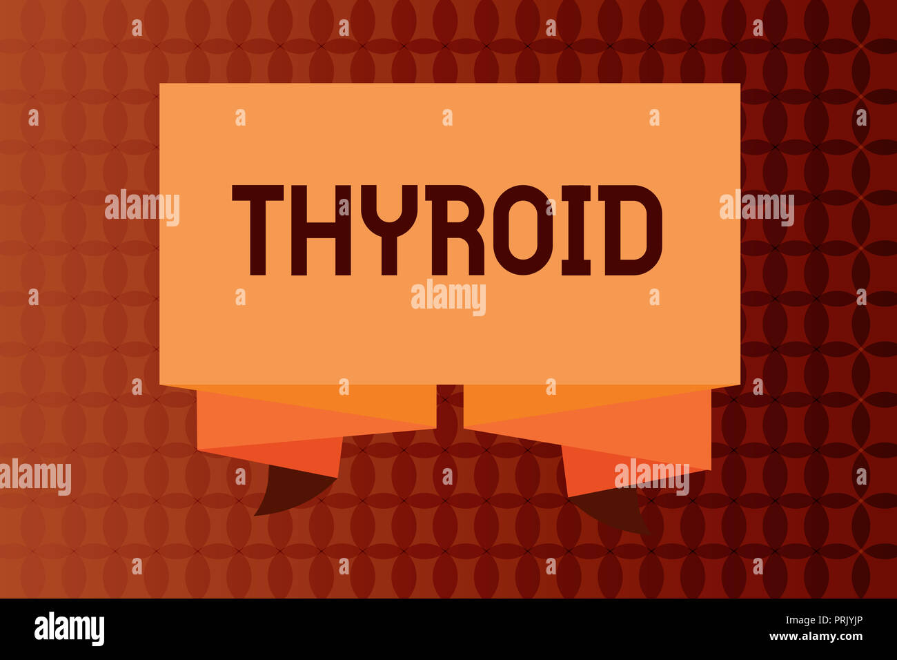 Handwriting text writing Thyroid. Concept meaning Gland in neck ...