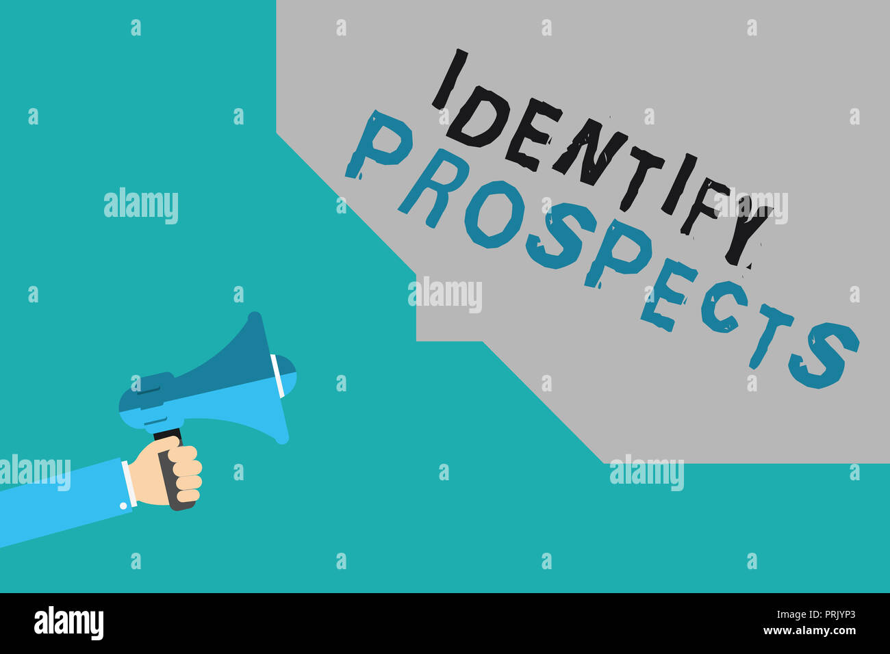 Writing note showing Identify Prospects. Business photo showcasing ...
