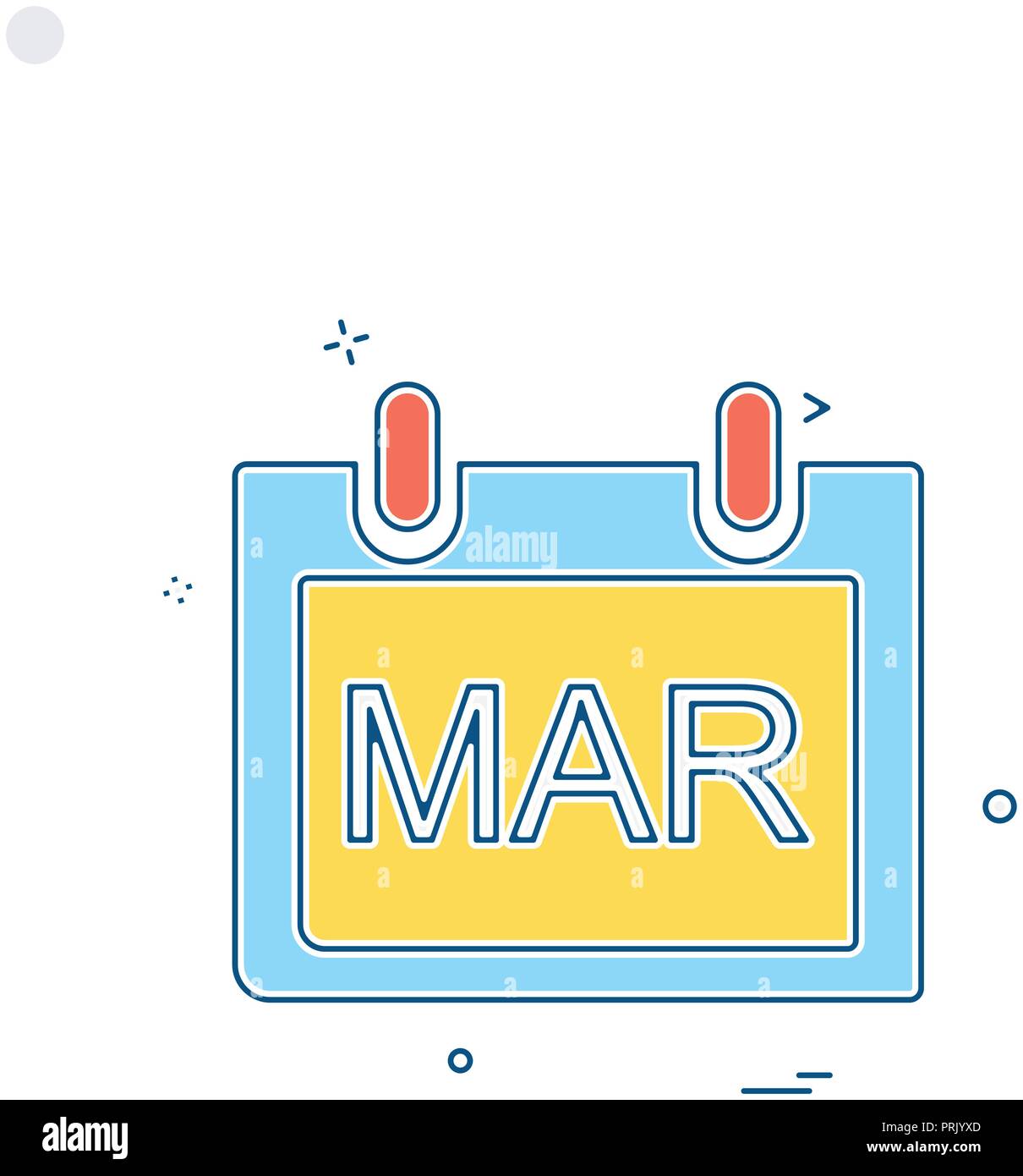 March Calender icon design vector Stock Vector Image & Art - Alamy