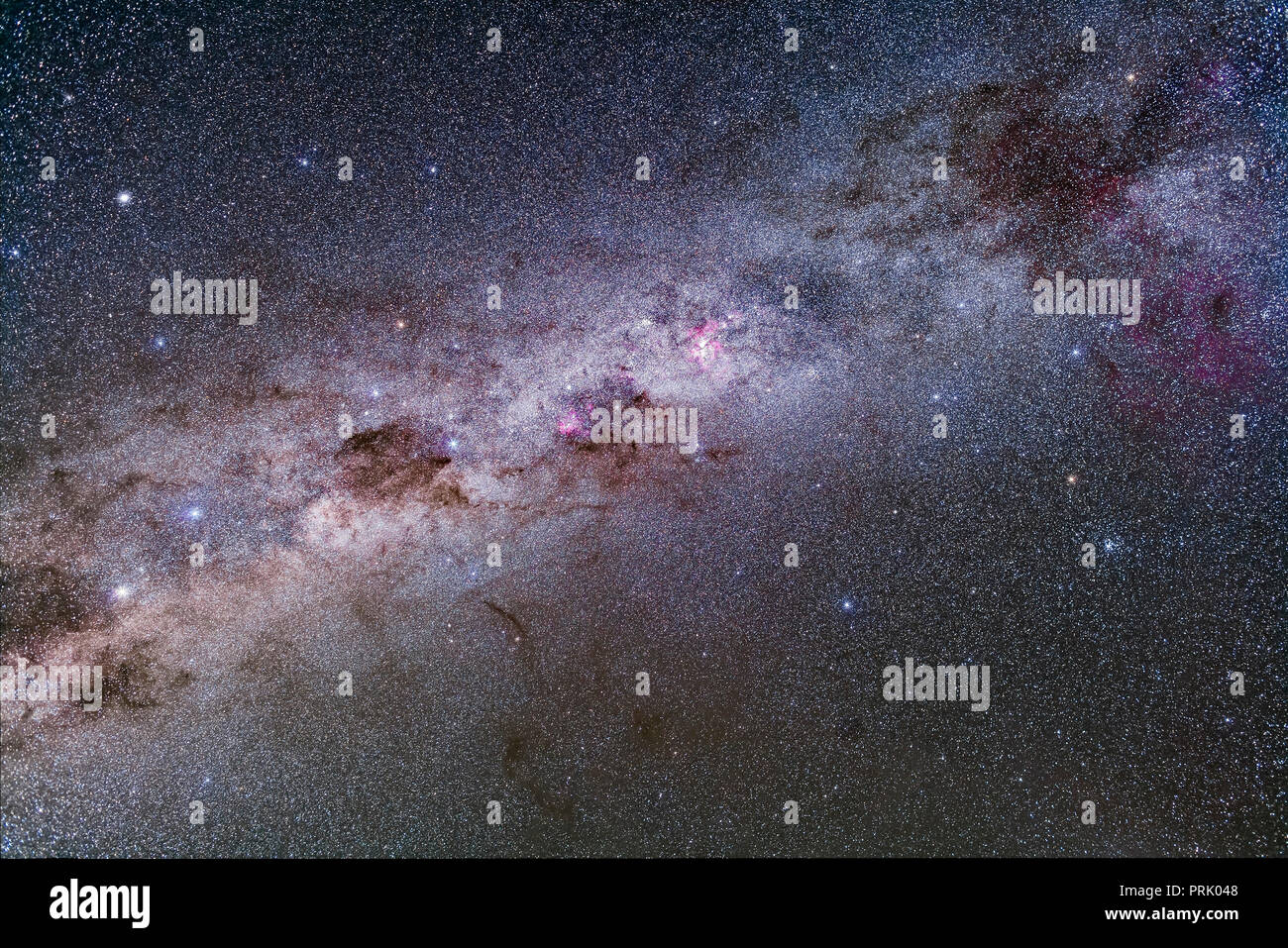 Splendours of the southern Milky Way from Vela (at top right) to ...