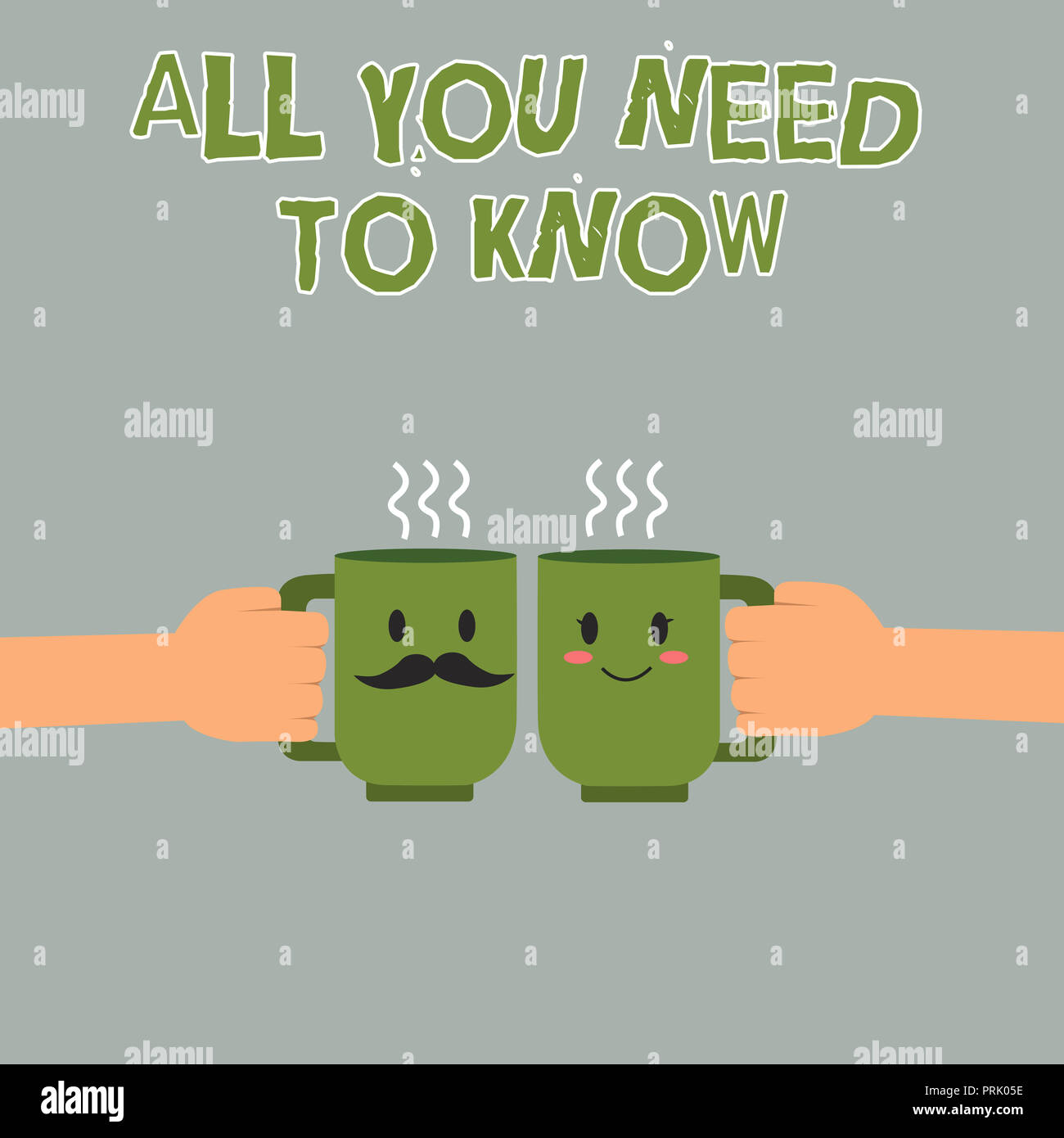 Handwriting text writing All You Need To Know. Concept meaning Tell only the Facts and Important ...