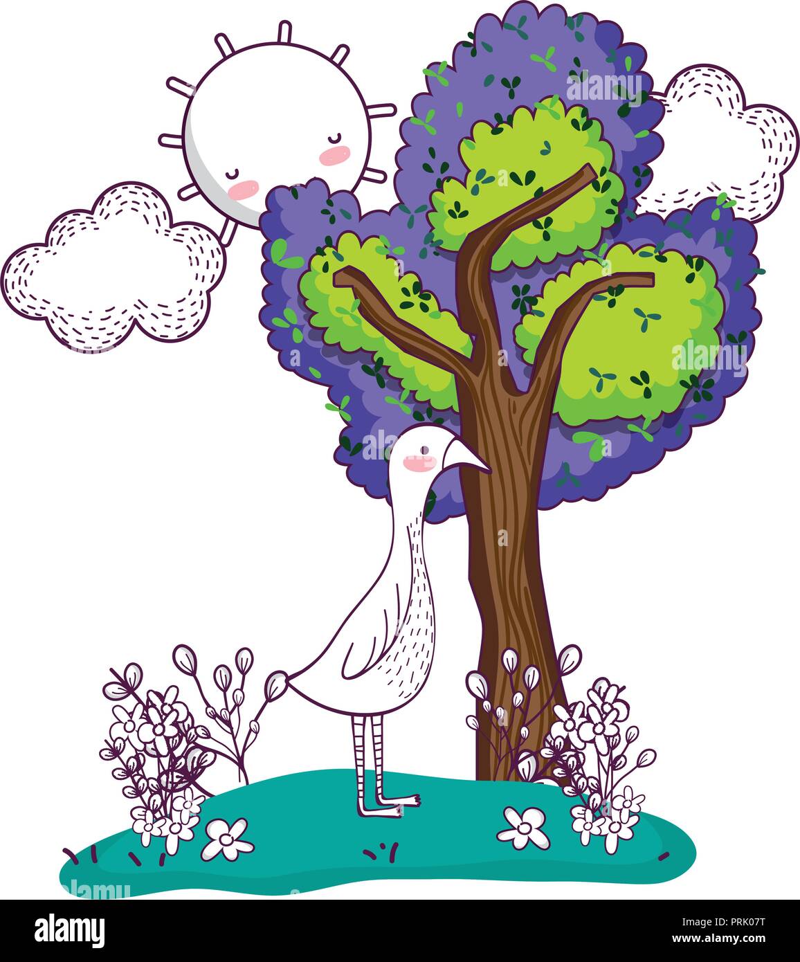 goose wild animal cartoon Stock Vector Image & Art - Alamy