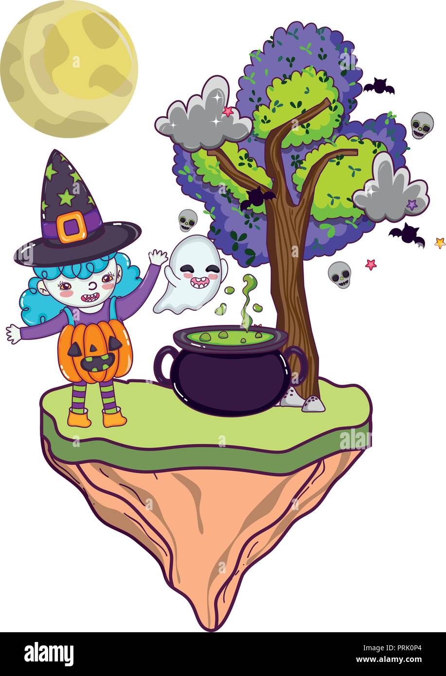 Halloween kids cartoons Stock Vector Image & Art - Alamy