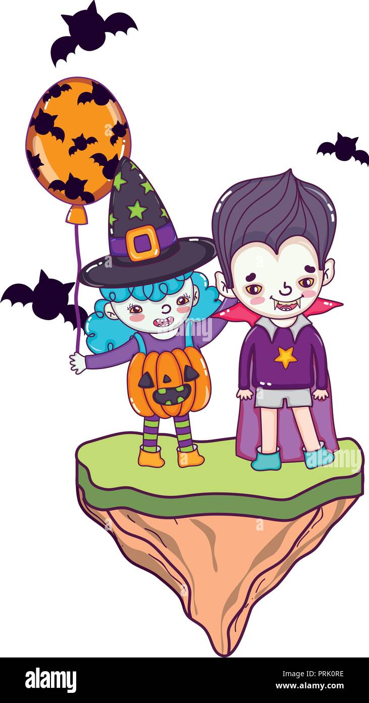 Halloween kids cartoons Stock Vector Image & Art - Alamy