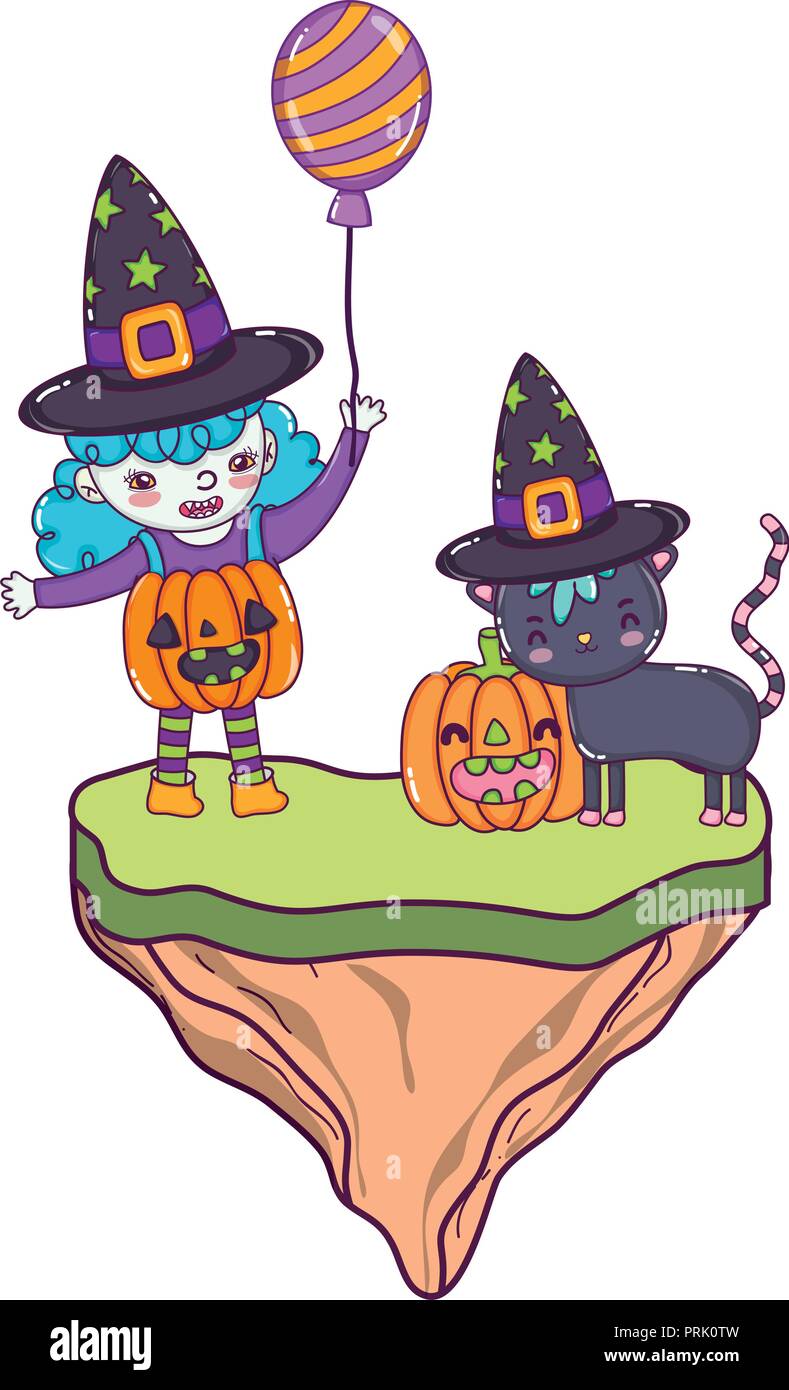 Halloween kids cartoons Stock Vector Image & Art - Alamy