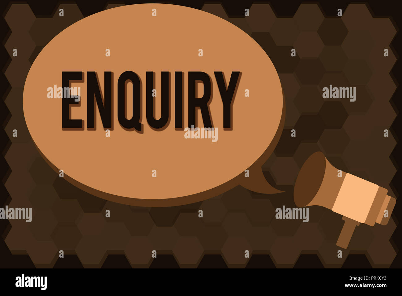 Handwriting text Enquiry. Concept meaning Asking for information ...