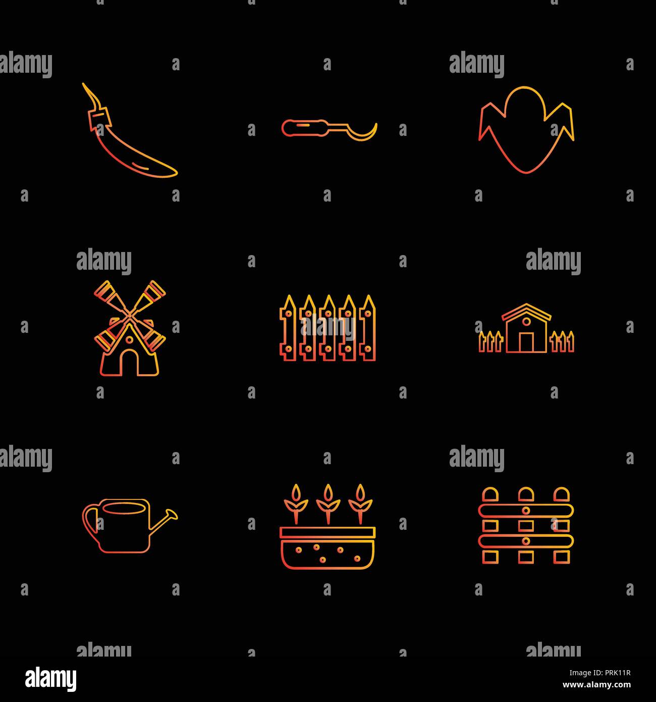 icon, vector, design, flat, collection, style, creative, icons ...