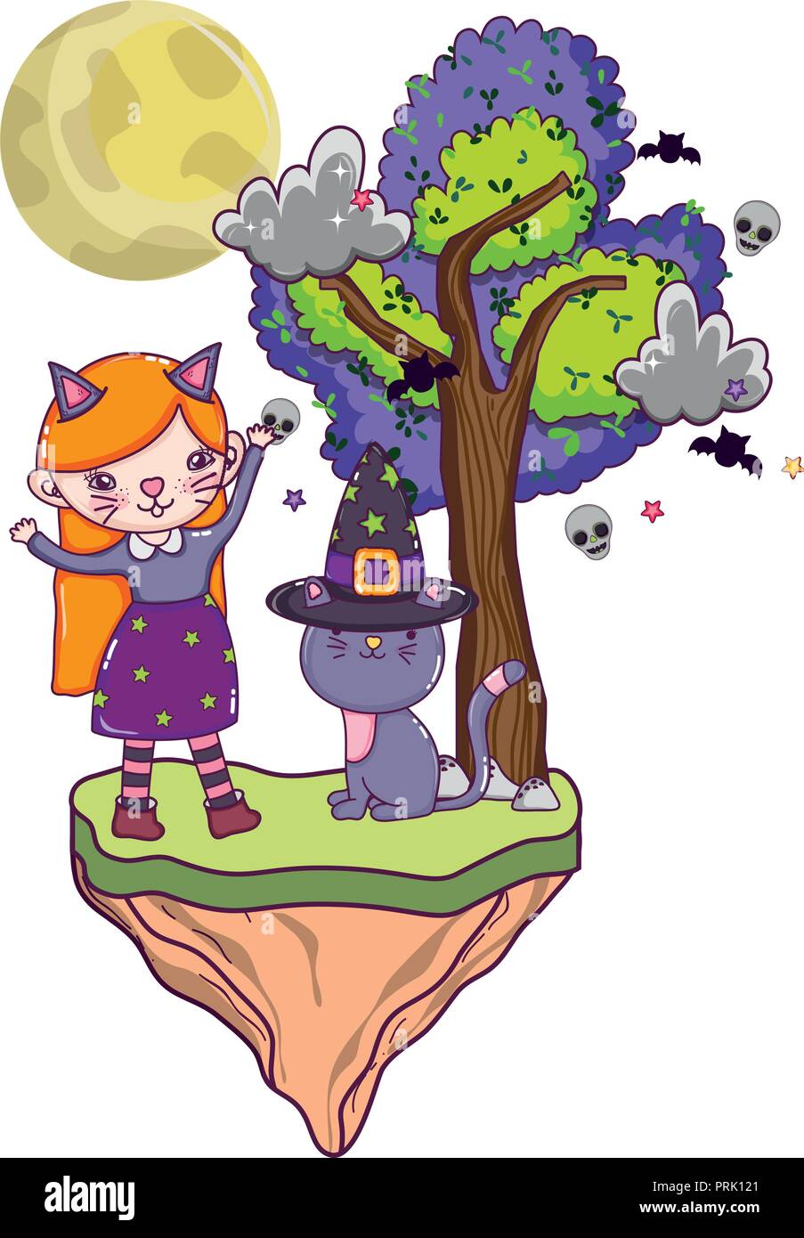 Halloween kids cartoons Stock Vector Image & Art - Alamy