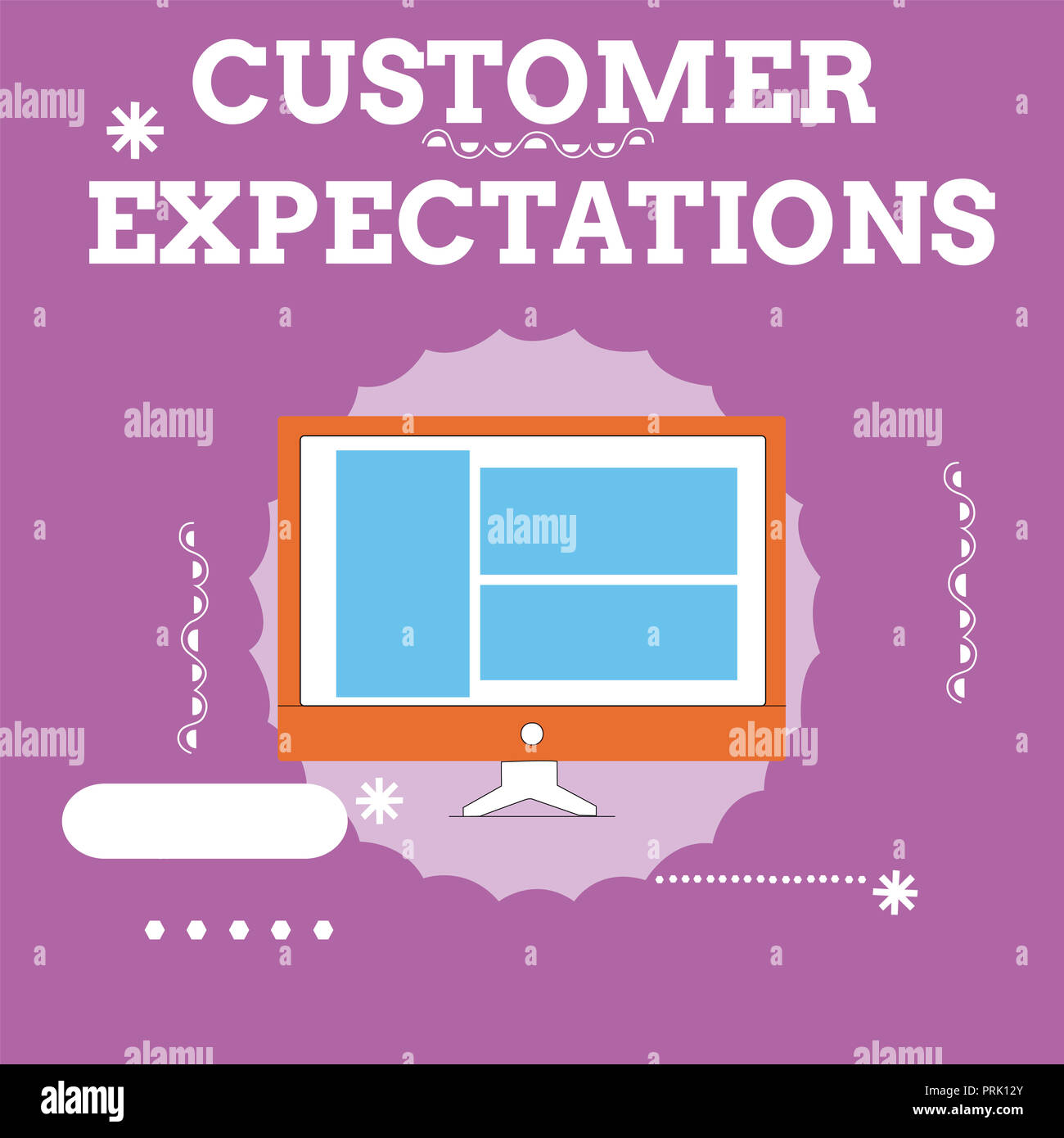 Handwriting text Customer Expectations. Concept meaning Benefits a ...